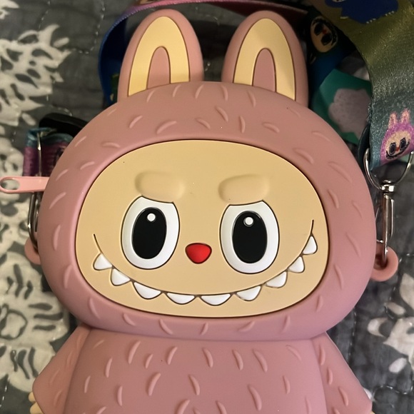 Bags | Labubu Silicone Coin Purse Cartoon Crossbody With Cute Strap ...